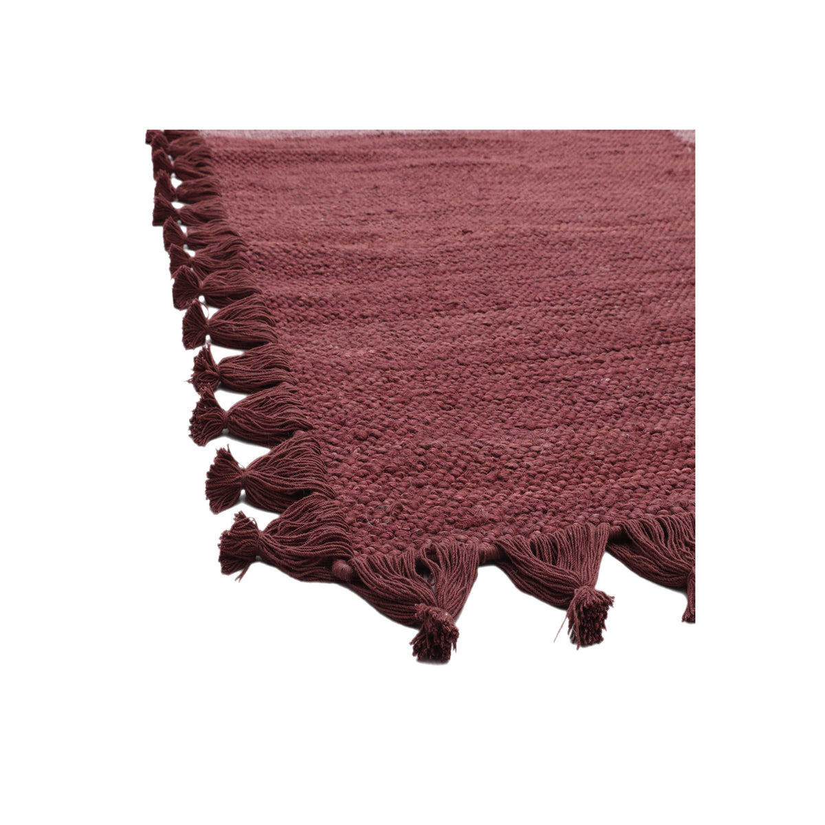 Merlot Maroon Jute Rug