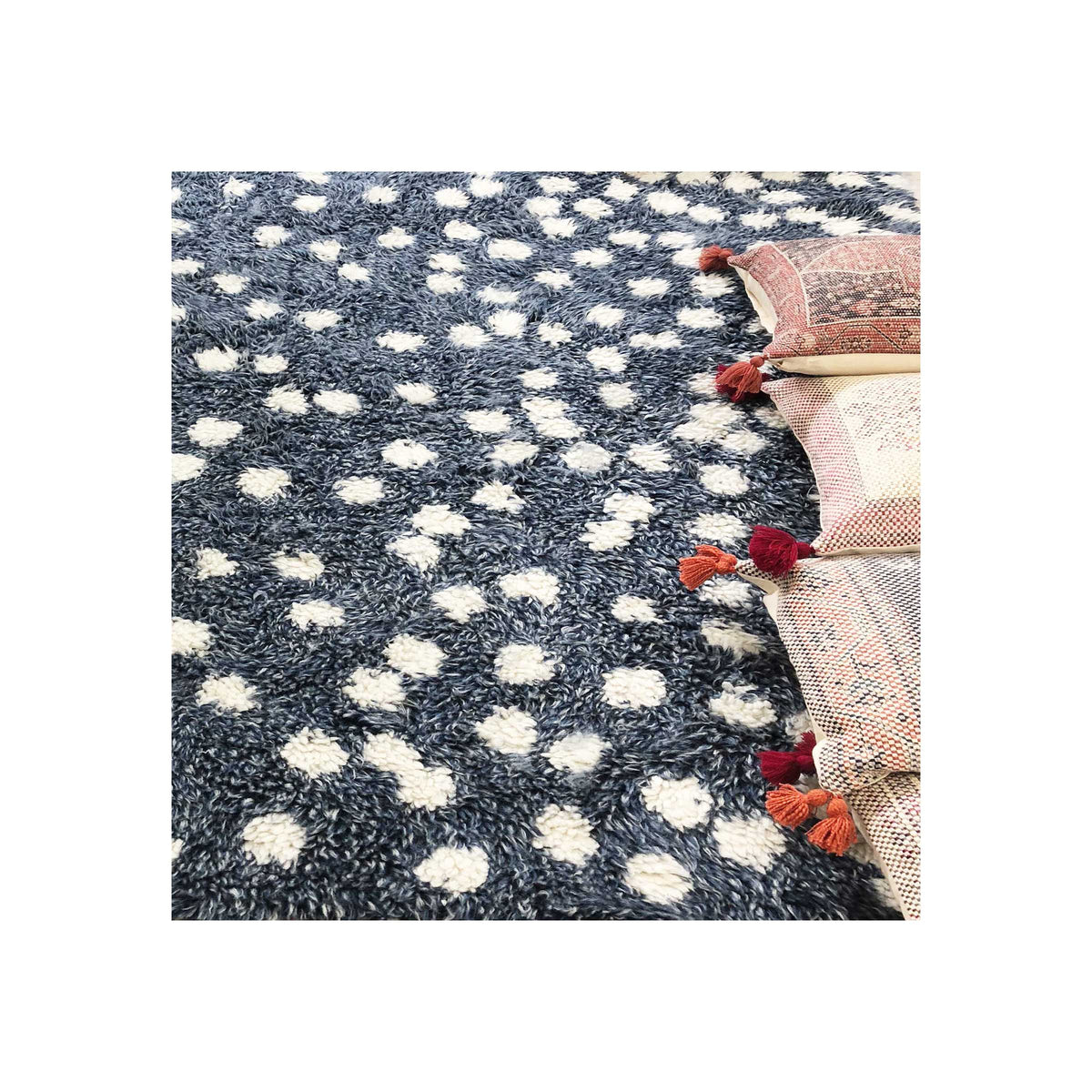 Confetti Shaggy Wool Rug – Playful Pattern | Loomy Home | Custom Rug Size